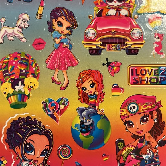 Lisa Frank | Office | Lisa Frank Sticker Sheet Rare New Colorful ...